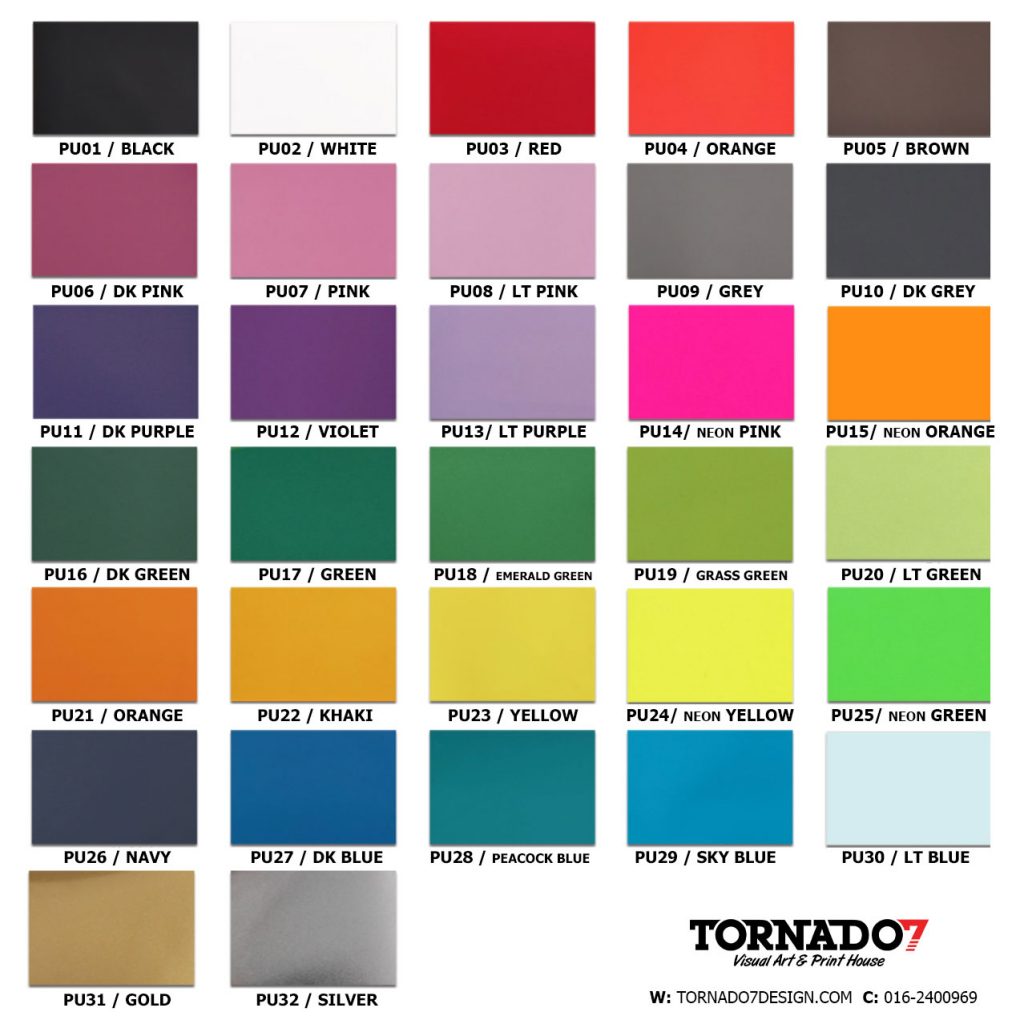 Colors Heat Transfer VINYL PU – Tornado7Design